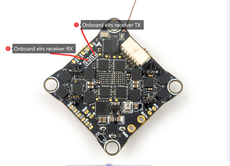 CrazyF405HD ELRS 1-2S AIO FC built-in UART ELRS receiver and 12A BLHELI ...
