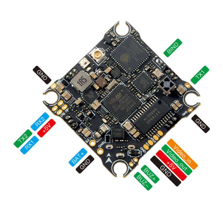 X12 ELRS Pro v1.1 5-IN-1 AIO flight controller built-in 2.4G ELRS V3.0 and OPENVTX – Happymodel